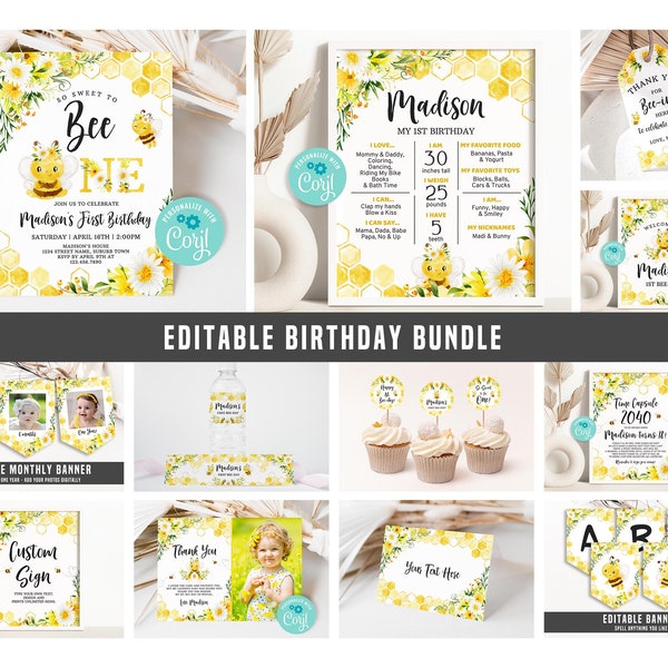 Bee Birthday - Etsy