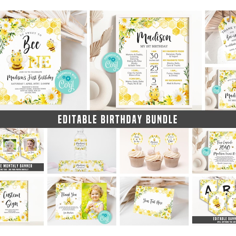 Bee Birthday Party - Etsy