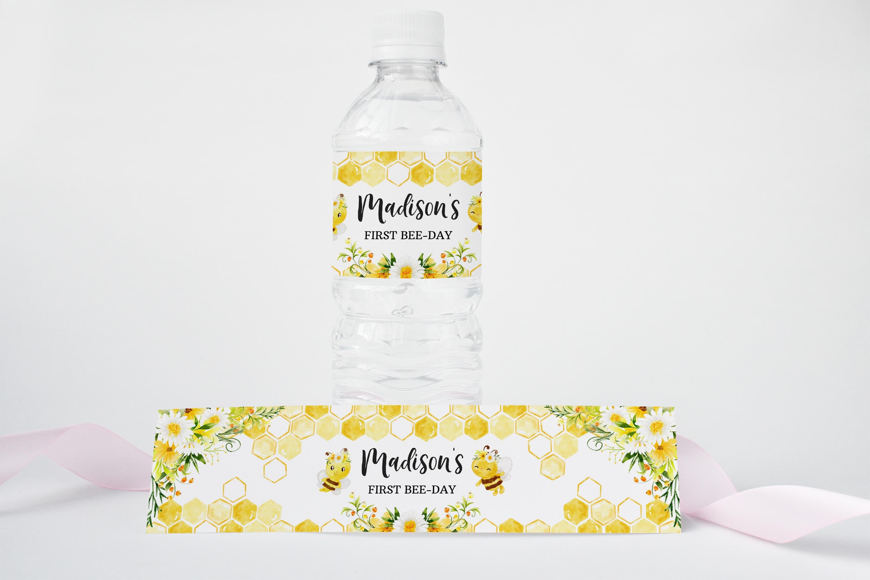 Editable Bee Birthday Bundle Honey Bee 1st Birthday Party - Etsy