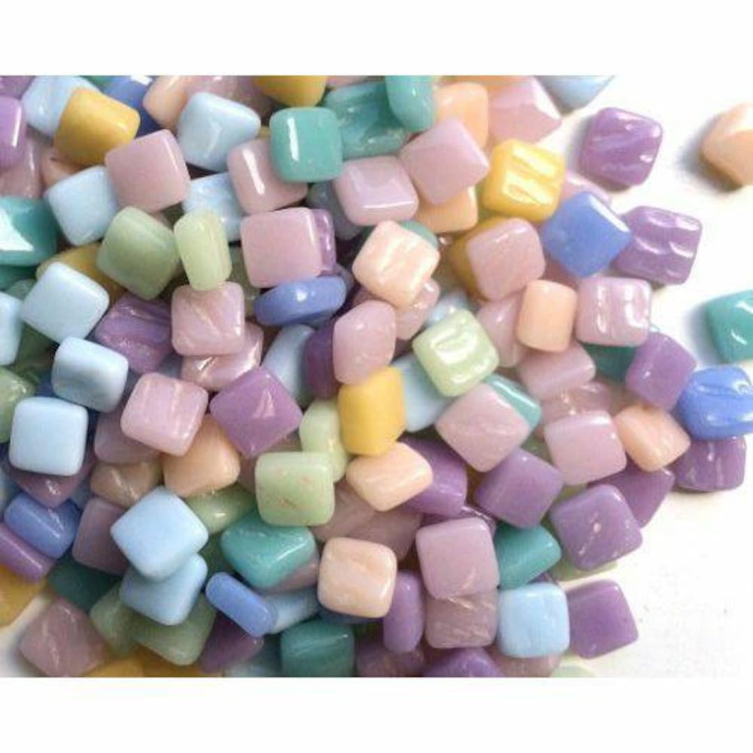 100 Pastel Colors Square Mini Mosaic Tiles 8mm - Etsy