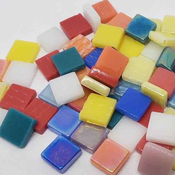 Multi-colored Square Mosaic Tiles 12mm | Etsy