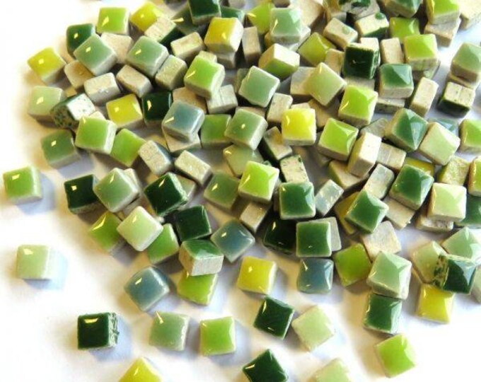 Green Mix Micro Mini Mosaic Tiles 5 Mm - Etsy