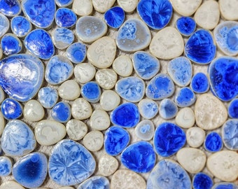 Blue Pebble Tiles - Etsy