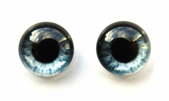 Pair of Gray Eyes for Mosaic or Crafts 12mm | Etsy