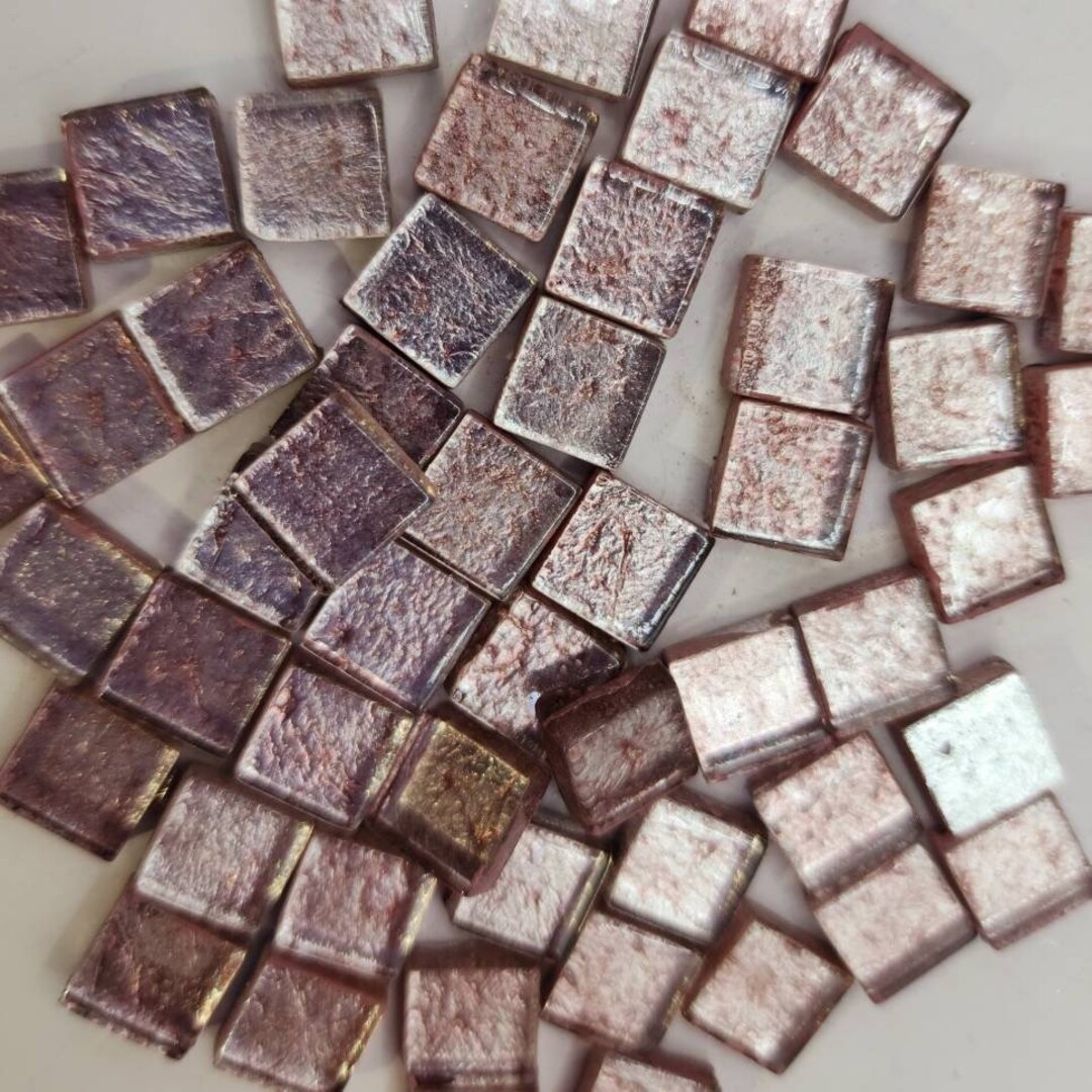 Soft Mauve Purple Mini Foil Mosaic Tiles (10mm) - Etsy