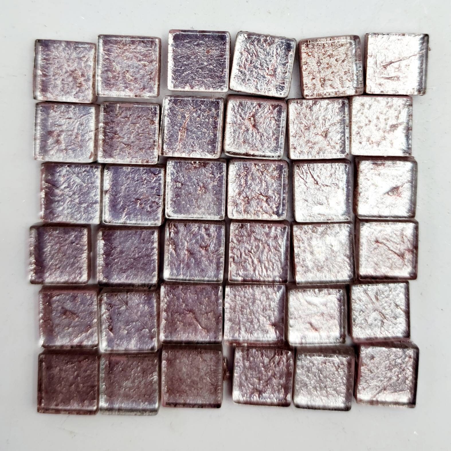 Soft Mauve Purple Mini Foil Mosaic Tiles 10mm - Etsy