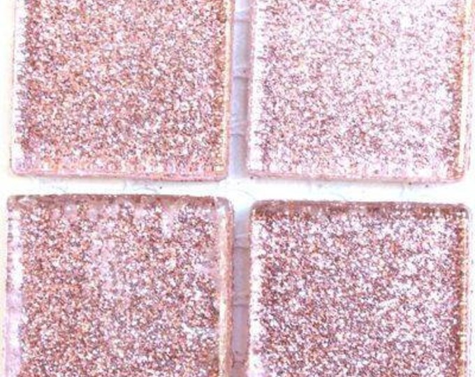 Princess Pink Glitter Square Mosaic Tiles 20mm - Etsy