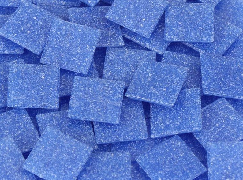 40 Water Blue Square Mosaic Tiles 20 Mm | Etsy