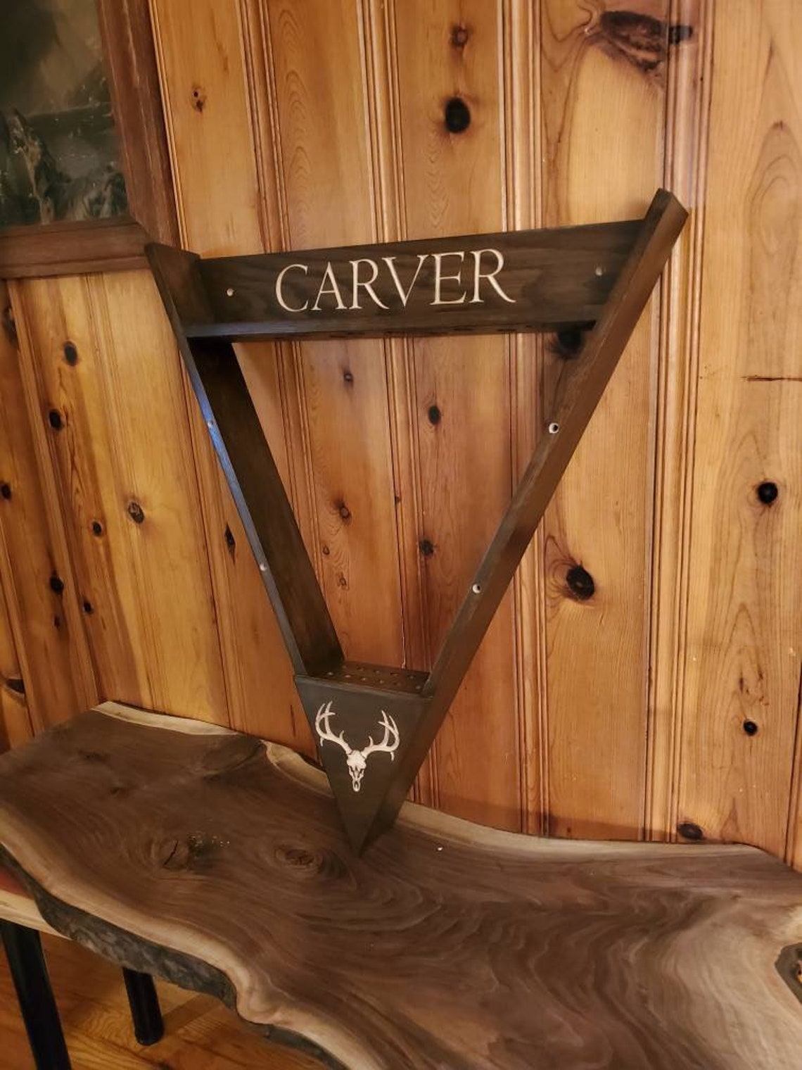 Archery bow rack wall mount compound bow rack Traditional bow | Etsy