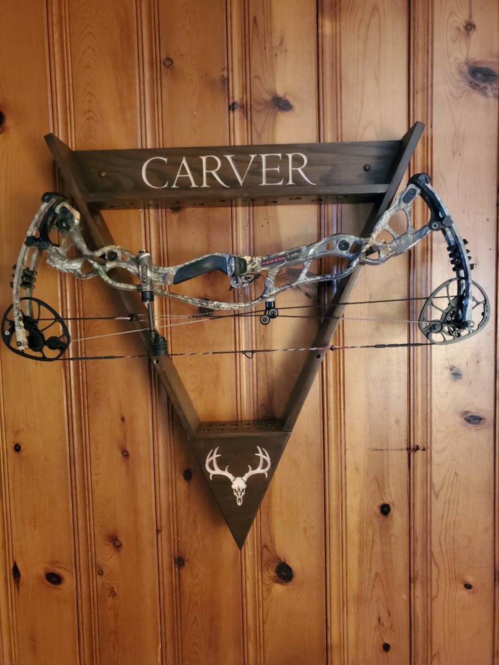 Archery bow rack wall mount compound bow rack Traditional bow | Etsy