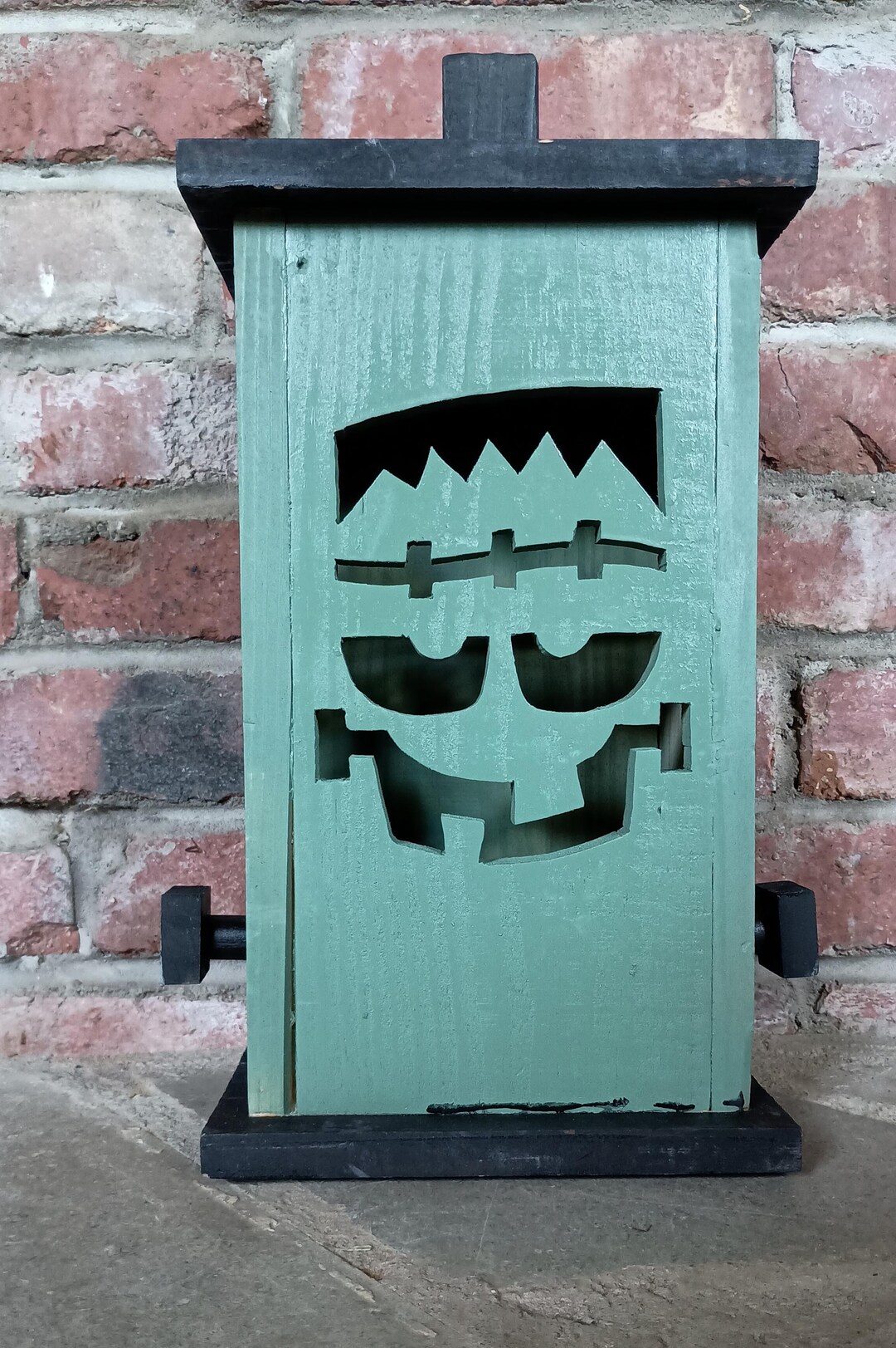 Rustic Wooden Lantern Box, Handmade Halloween Jack-o-lantern Decor - Etsy
