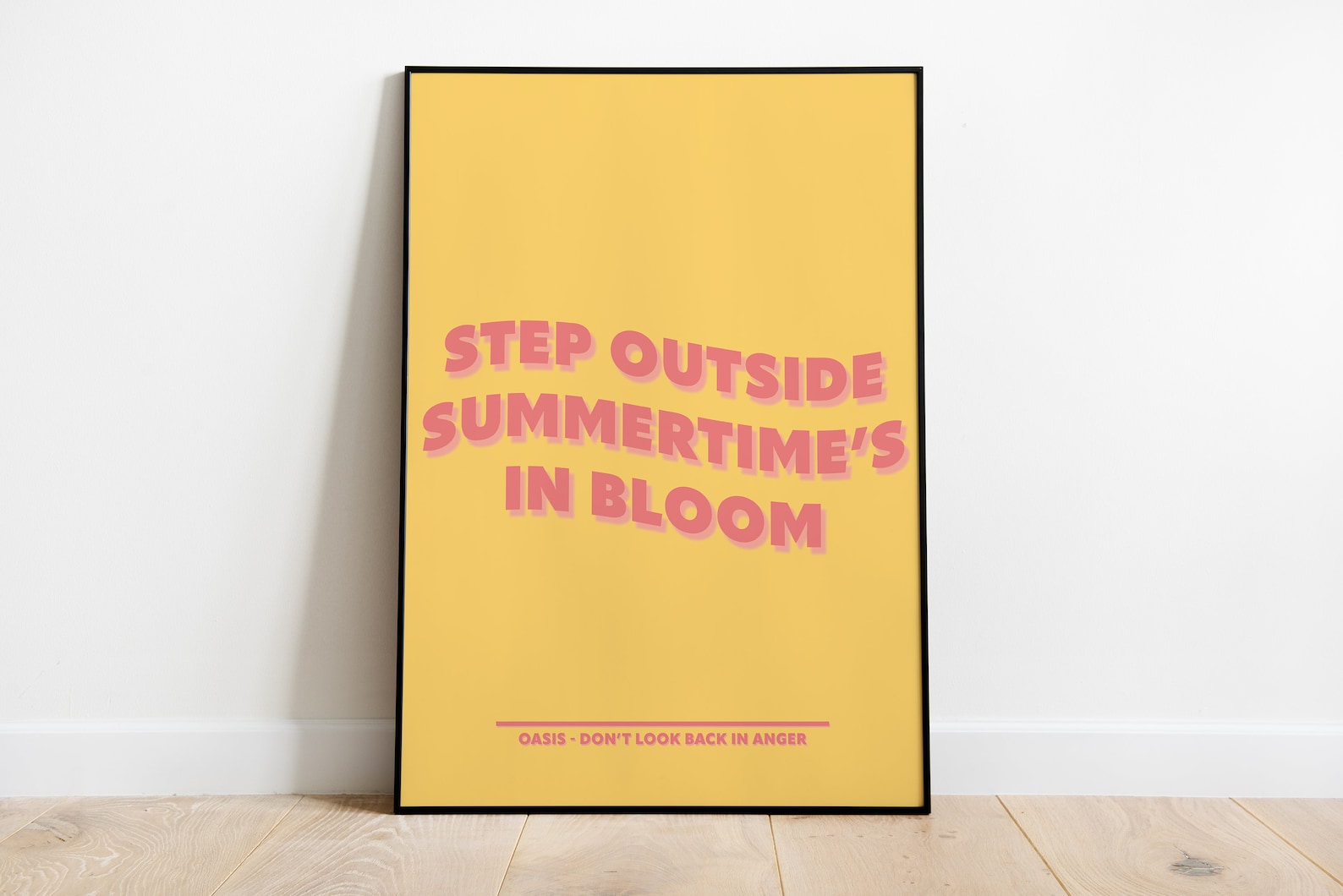 Oasis Step Outside Summertime's in Bloom Music Poster, Don't Look Back ...