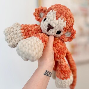 Crochet Monkey Pattern | Low-sew Pattern | Beginner Friendly | Safari ...