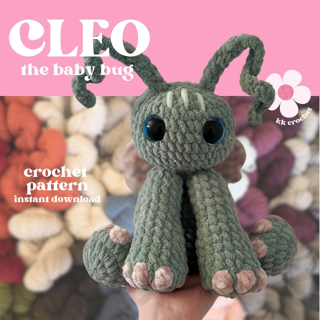 Crochet Pattern Cleo the Baby Bug | Easy Low-sew Amigurumi | Beginner ...