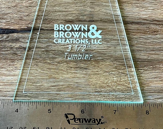 Tumbler Quilt, Tumbler Template Epp, English Paper Piecing, Pdf ...