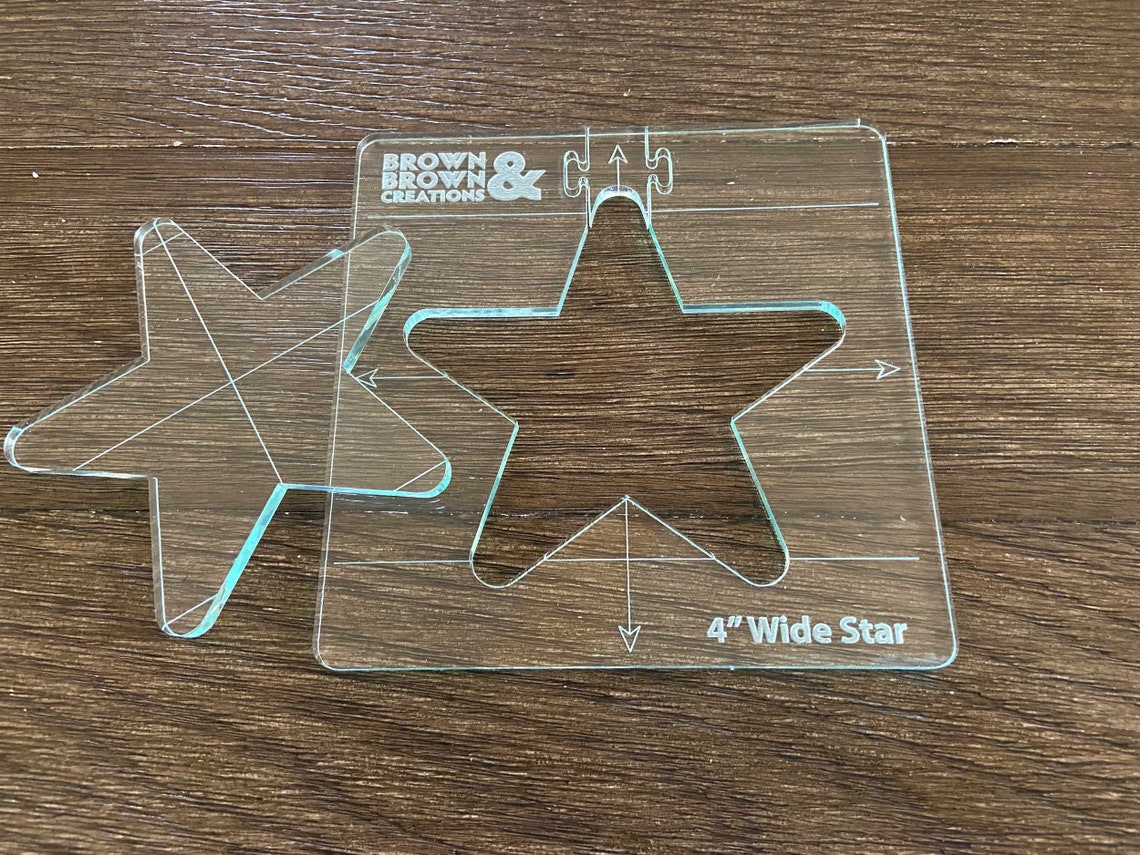 4 Star wide Quilting Ruler Longarm or Sit Down - Etsy