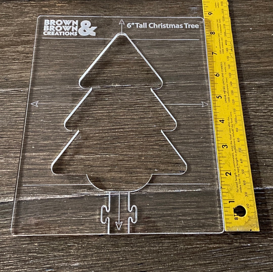 6 Christmas Tree Quilting Ruler, Longarm / Sit Down Quilting, Quilting ...