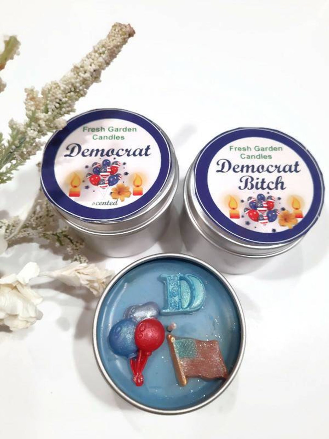 Democrat Scented Candle/blueteampolitics/fun Democrat Gift/government ...