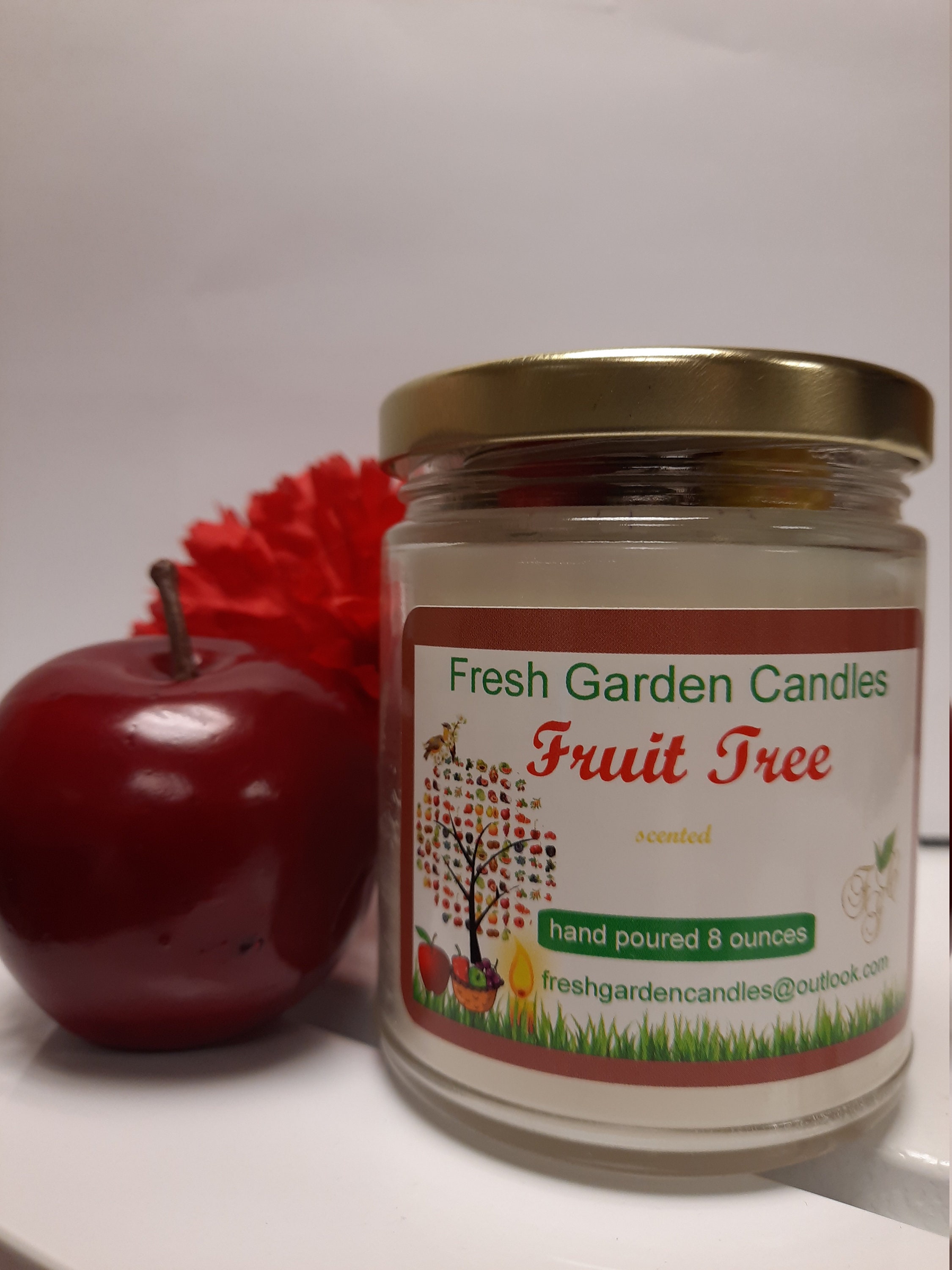 Fruit Tree Scented Candle is Unique Decorated Apple - Etsy UK