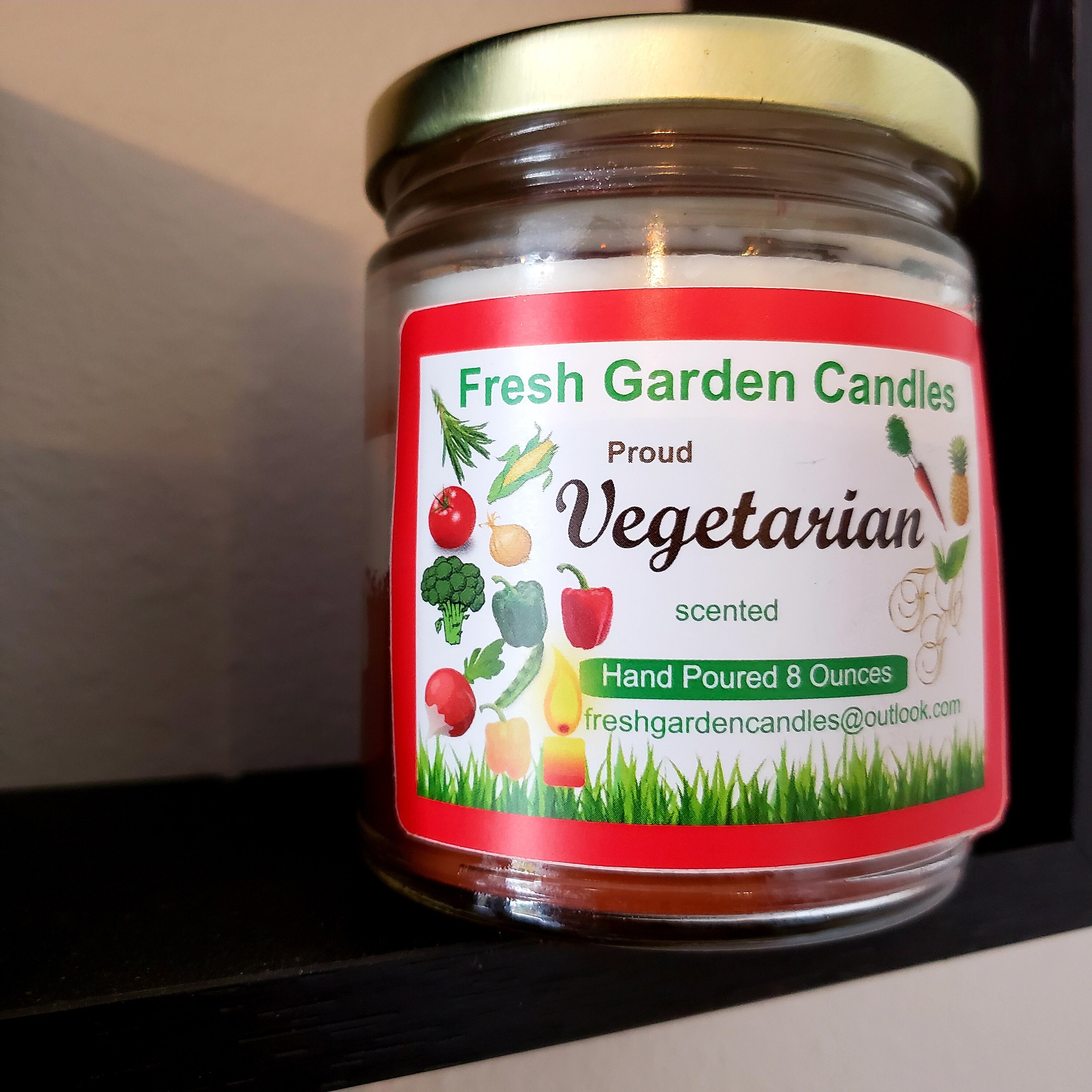 Proud Vegetarian Scented Candle/vegans Candle Gift/plant Based Diet ...