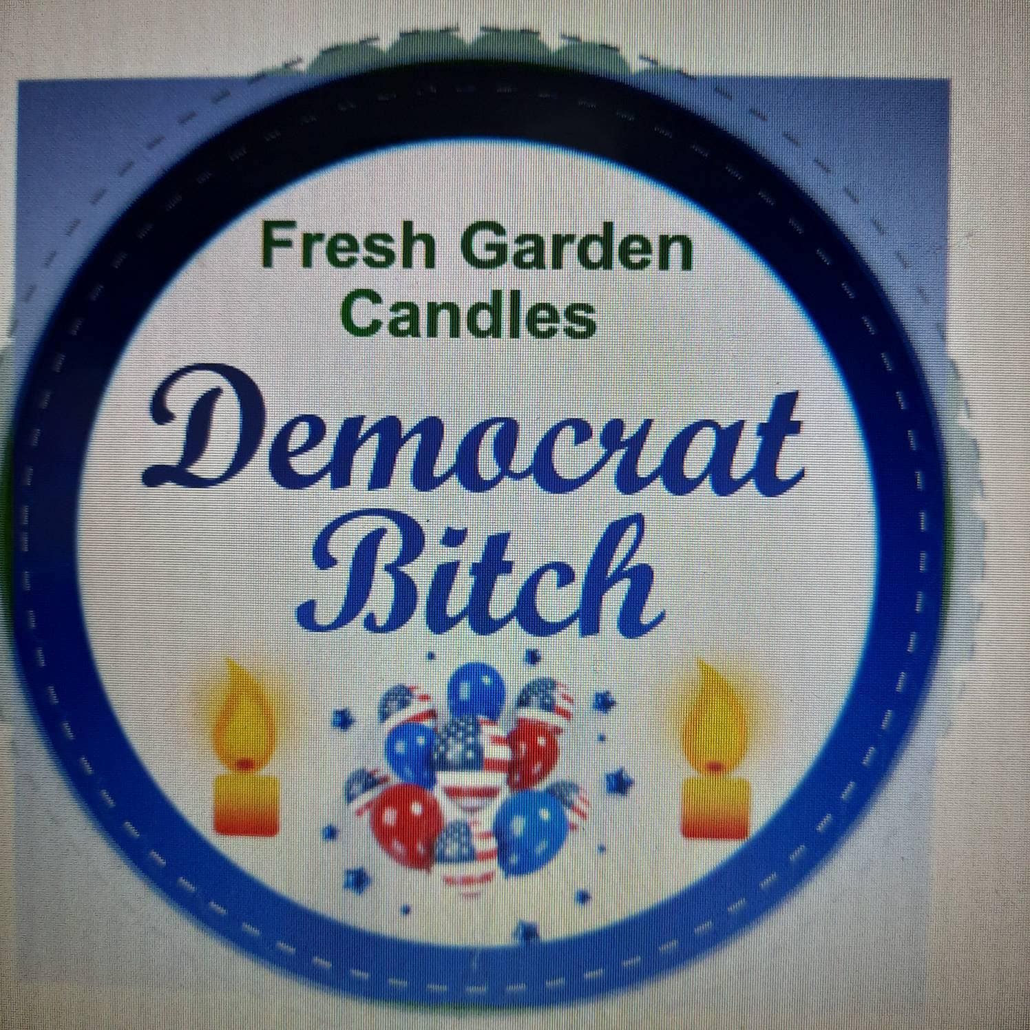 Democrat Scented Candle/blueteampolitics/fun Democrat Gift/government ...