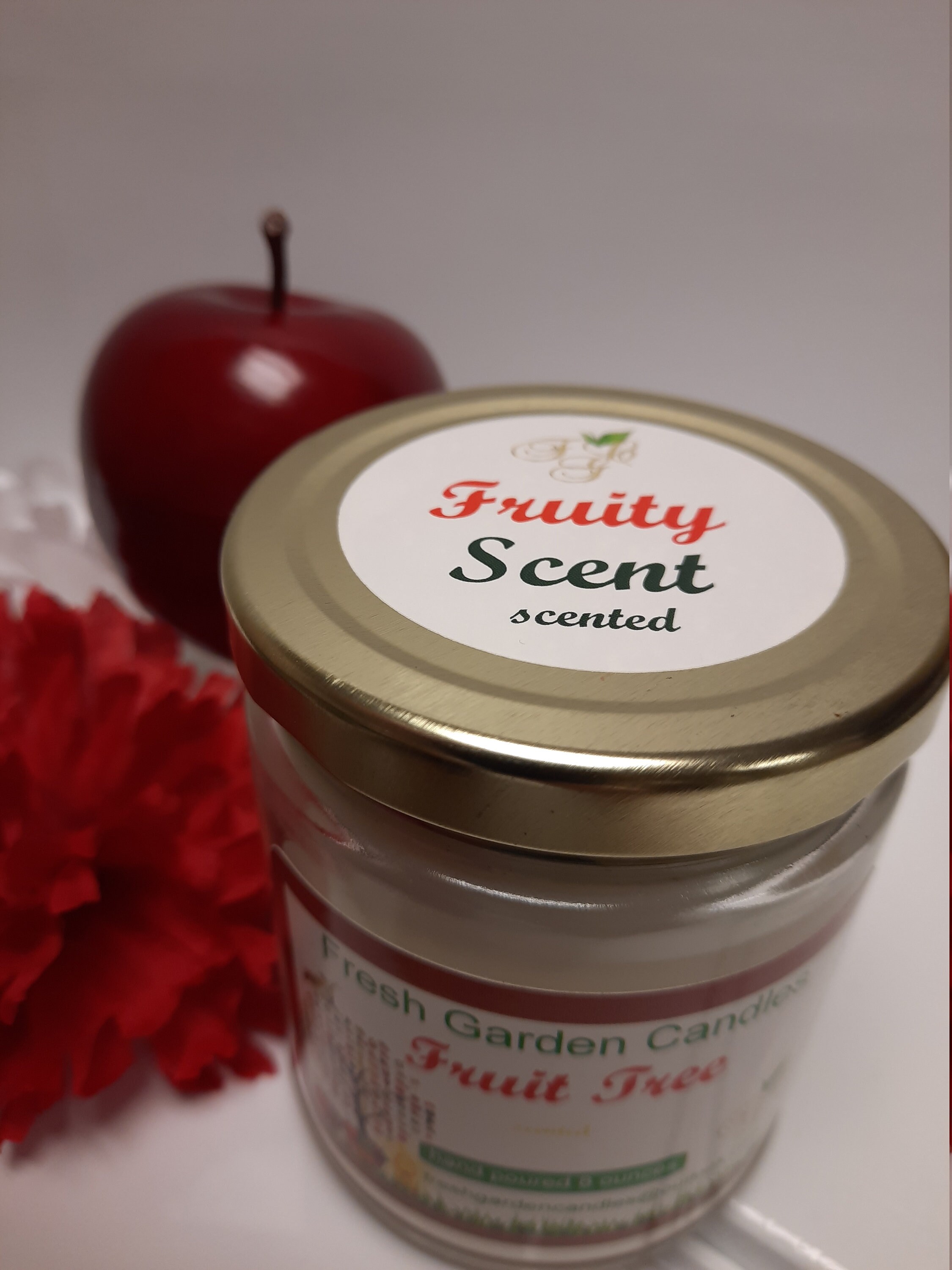 Fruit Tree Scented Candle is Unique Decorated Apple - Etsy UK