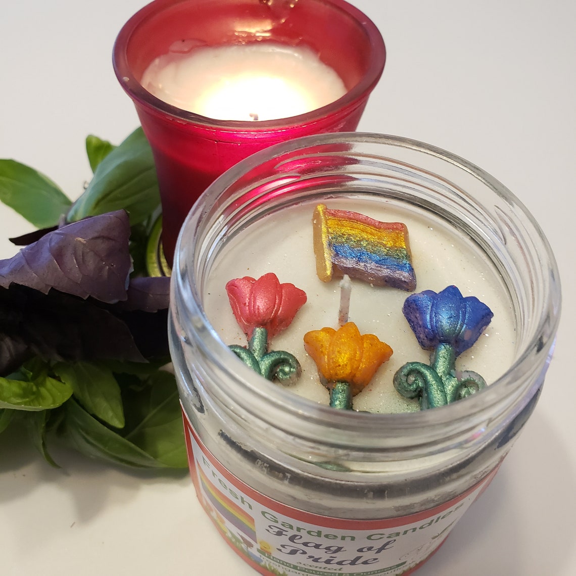 Flag of Pride Scented Candle/gay Pride Gift/ Lesbian Flag - Etsy