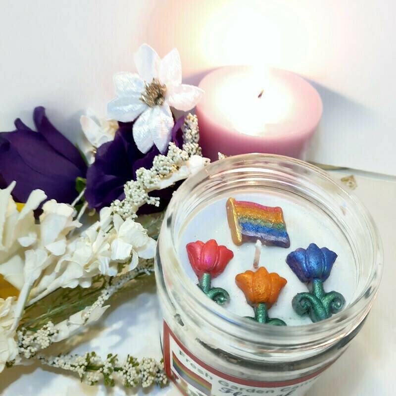 Flag of Pride Scented Candle/gay Pride Gift/ Lesbian Flag Candle/fun ...
