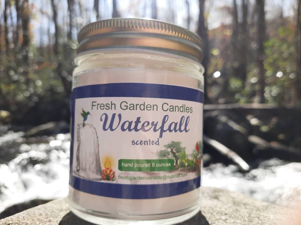 Waterfall scented candle/nature water candle/special scented candle ...