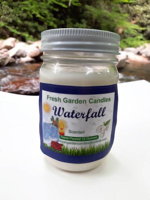 Waterfall scented candle/nature water candle/special scented - Etsy