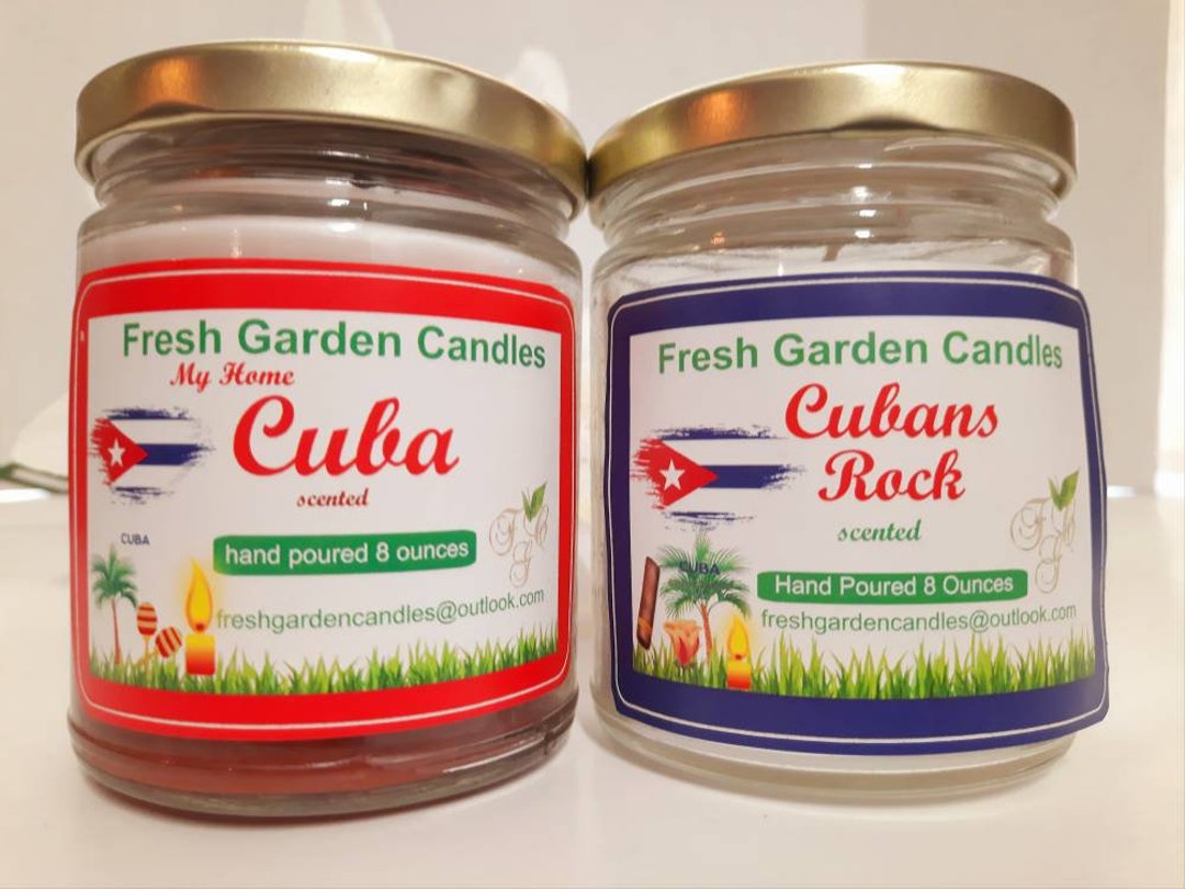 Cuba Scented Candle (made in Usa)/cuba Flag Gift/ Cubano/home is Cuba ...