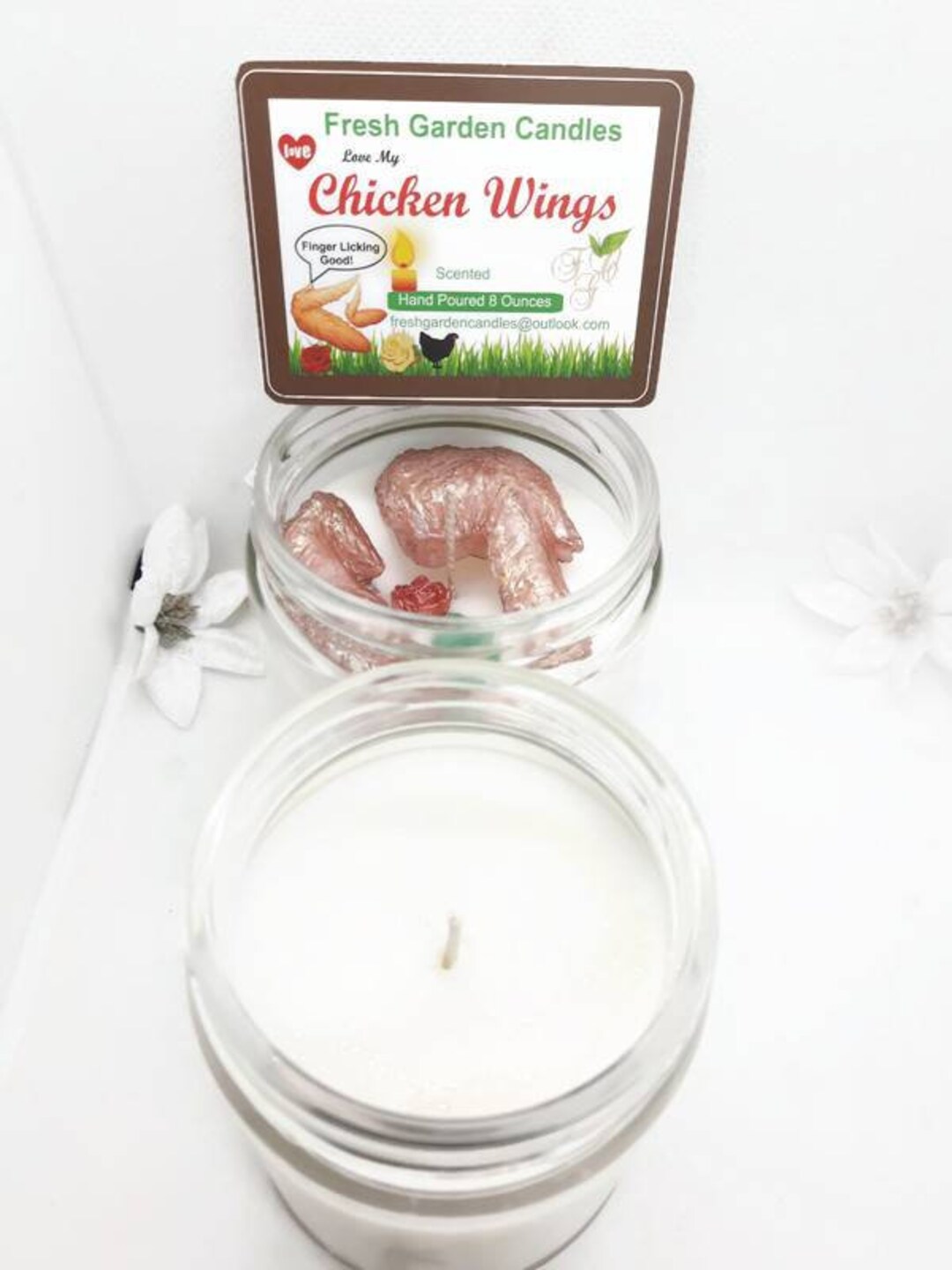 Chicken Wings Scented Candle/chicken Wing Eaters Gift/ Fun Chicken Wing ...