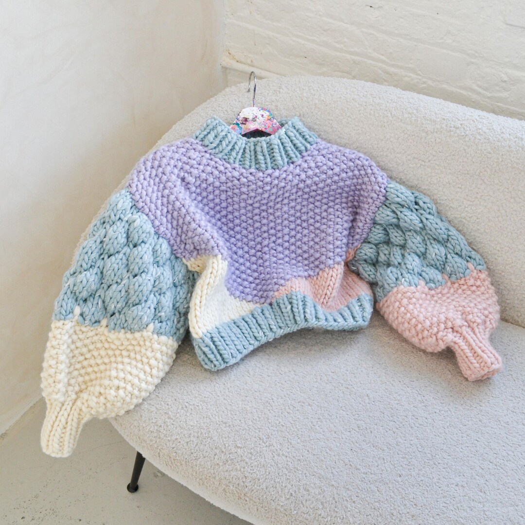 Pastel Dream Sweater - Knitting Pattern - Etsy