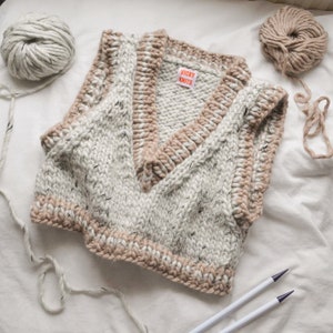 College Vest - Knitting Pattern - Etsy