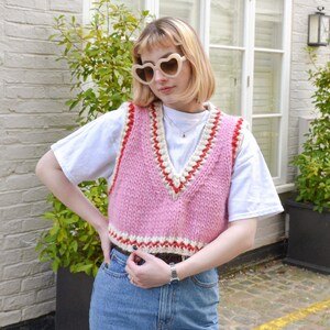 College Vest - Knitting Pattern - Etsy