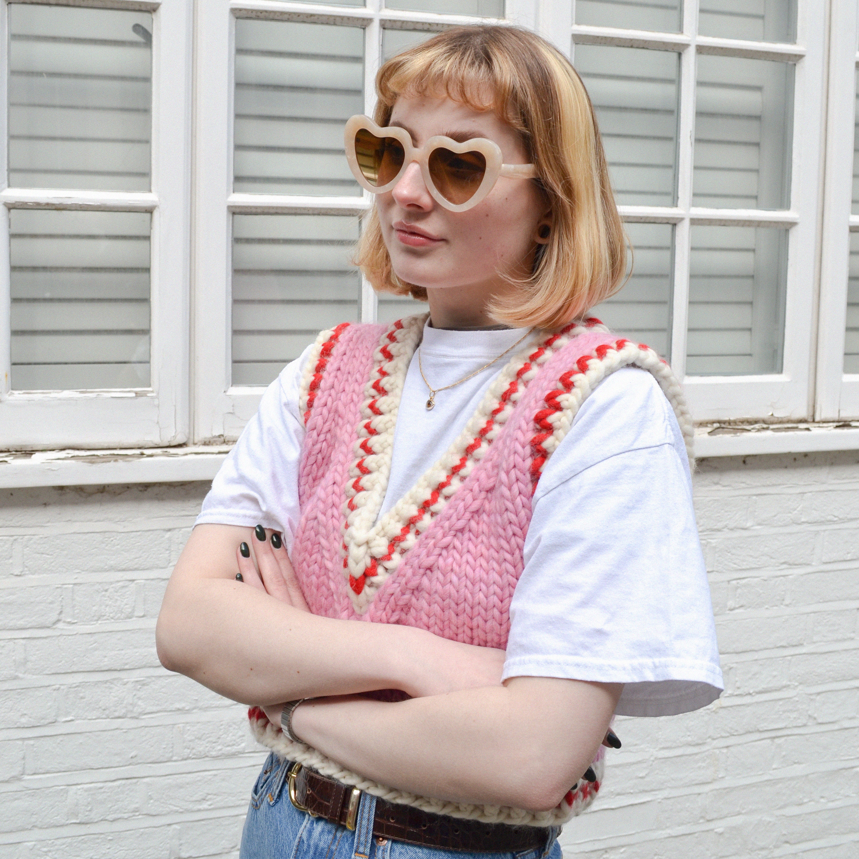College Vest - Knitting Pattern - Etsy