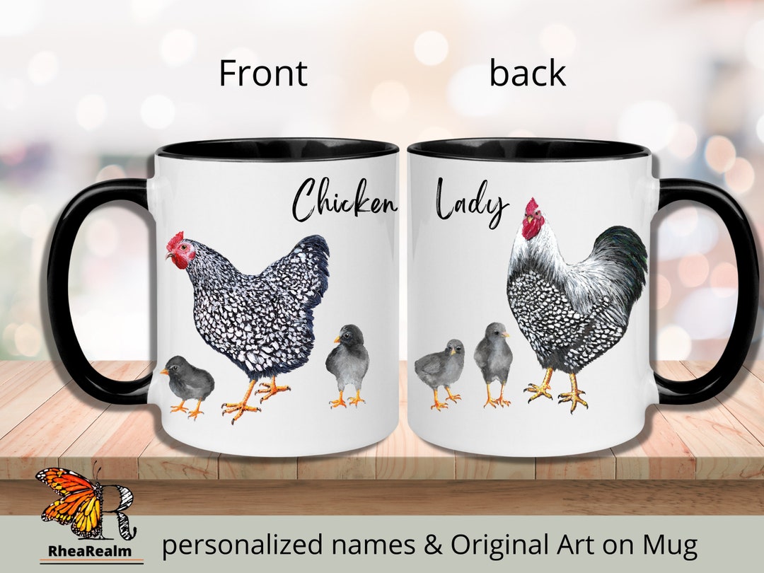 Personalized Chicken Mug, Hen Mug, Mothers Day Gift, Bird Mug, Grandma ...
