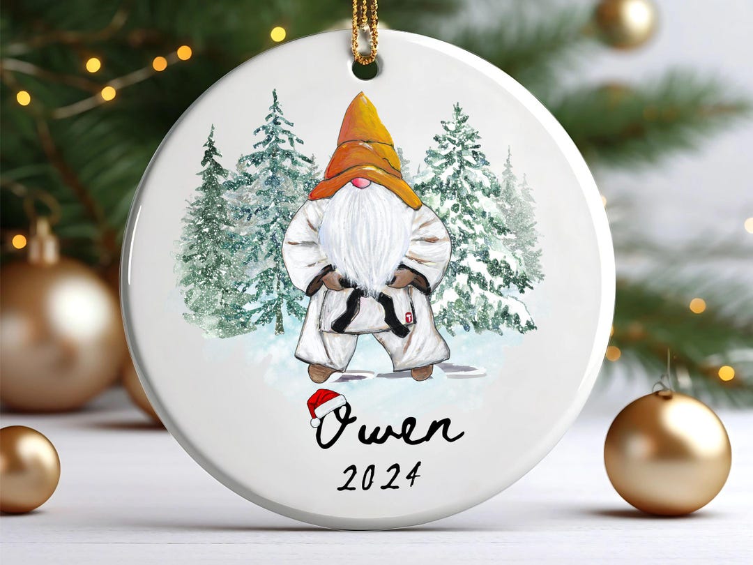Personalized Karate Ornament, Karate Gift, Martial Arts Christmas ...