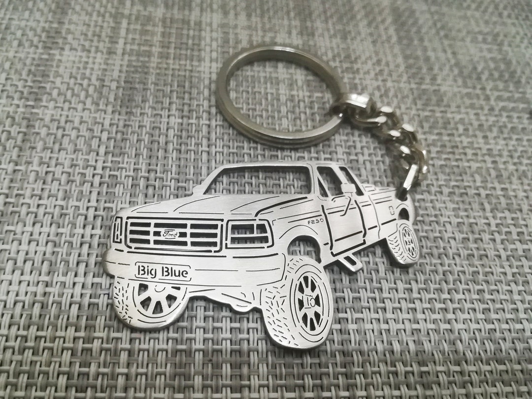 F250 1993 Car Keychain Custom Key Chain With Your Text - Etsy