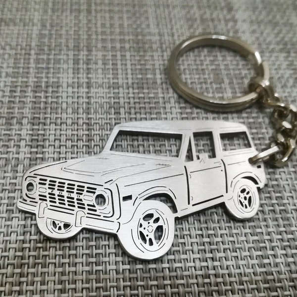 Metal Ford Bronco Key Chain - Etsy