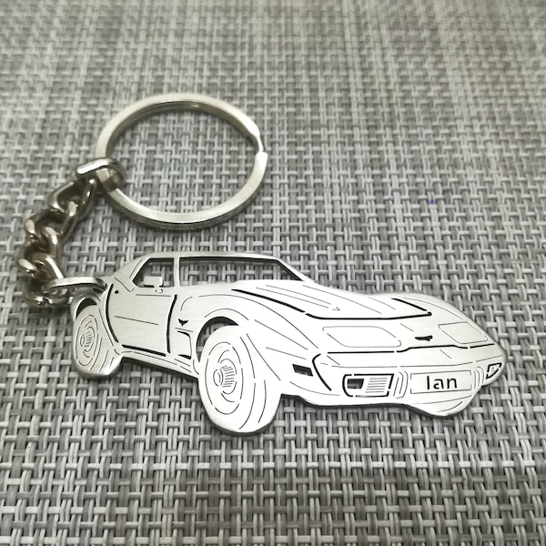 Corvette Key Ring - Etsy