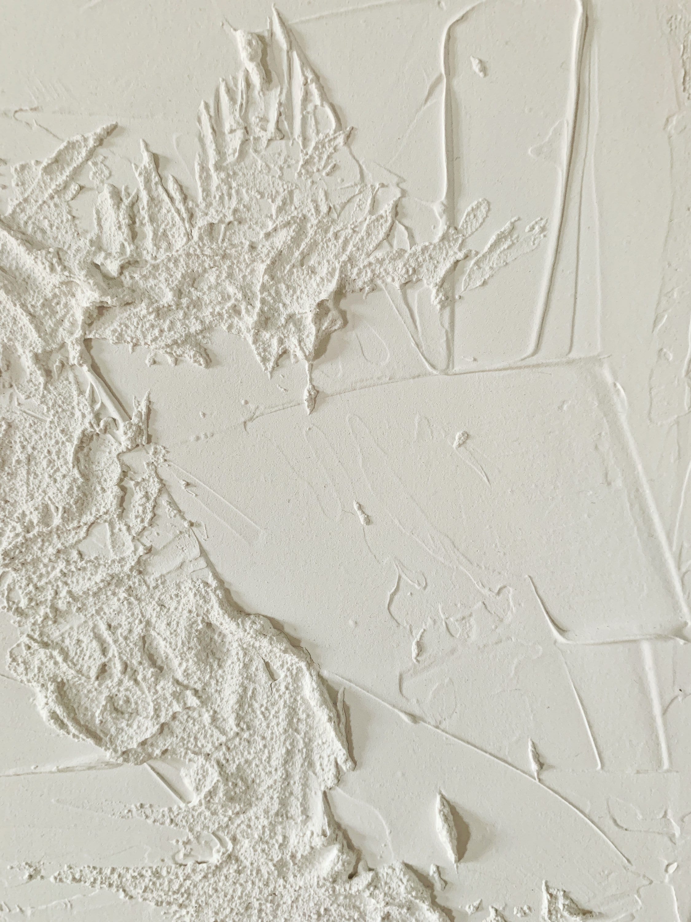 Textured White Art|texture Abstract Painting| Minimalist Abstract Wall ...
