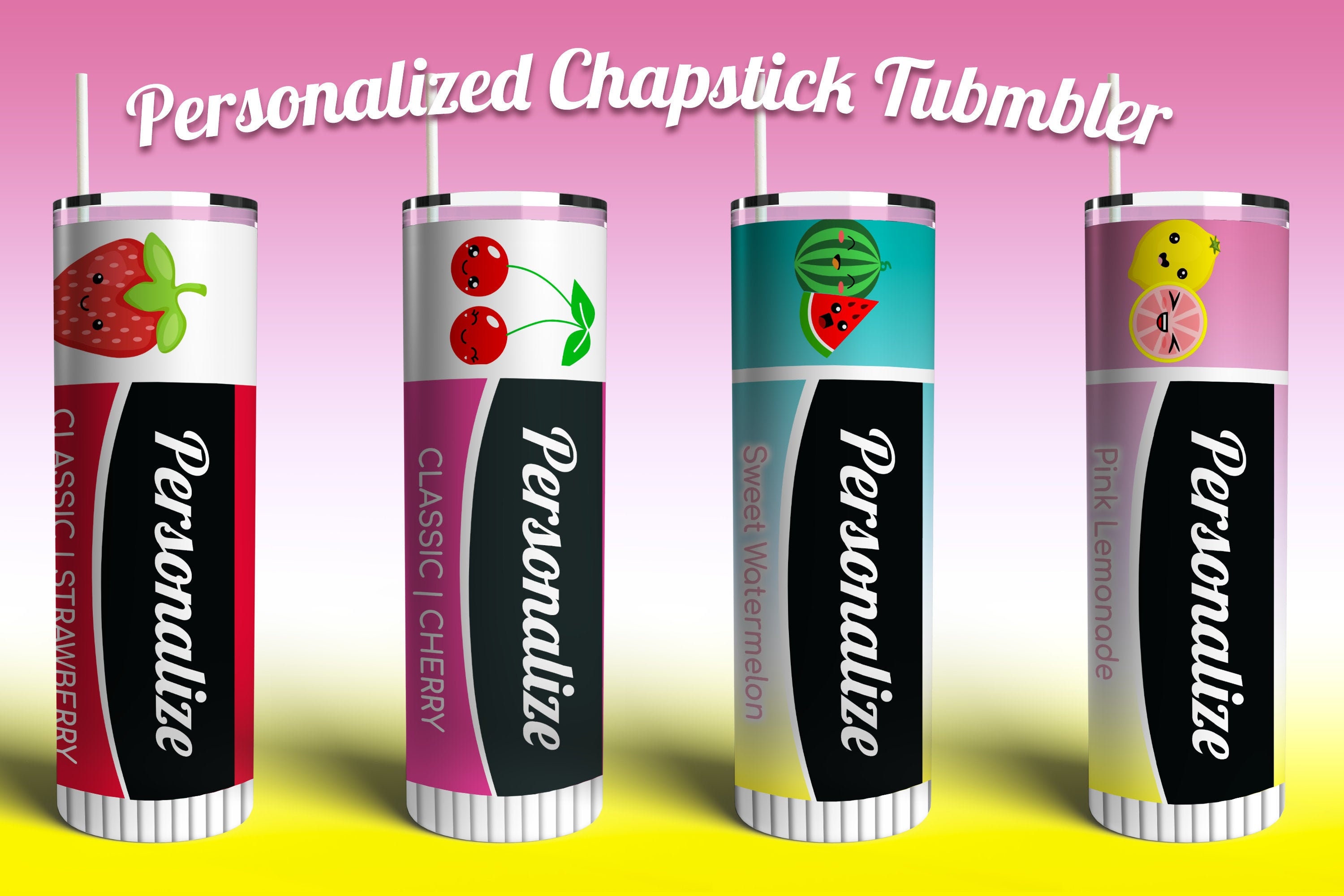 Personalized Chapstick Tumbler | Etsy