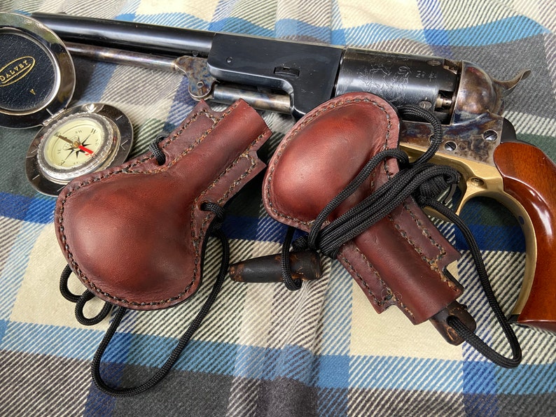 Muzzleloading Leather Round Ball Flask. - Etsy