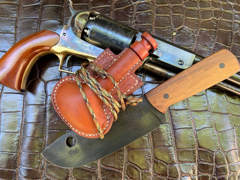 Muzzleloading Leather Round Ball Flask. - Etsy