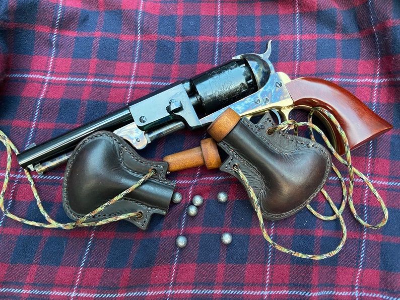 Muzzleloading Leather Round Ball Flask. - Etsy