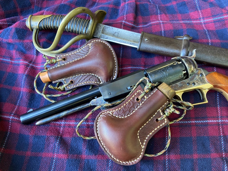 Muzzleloading Leather Round Ball Flask. - Etsy