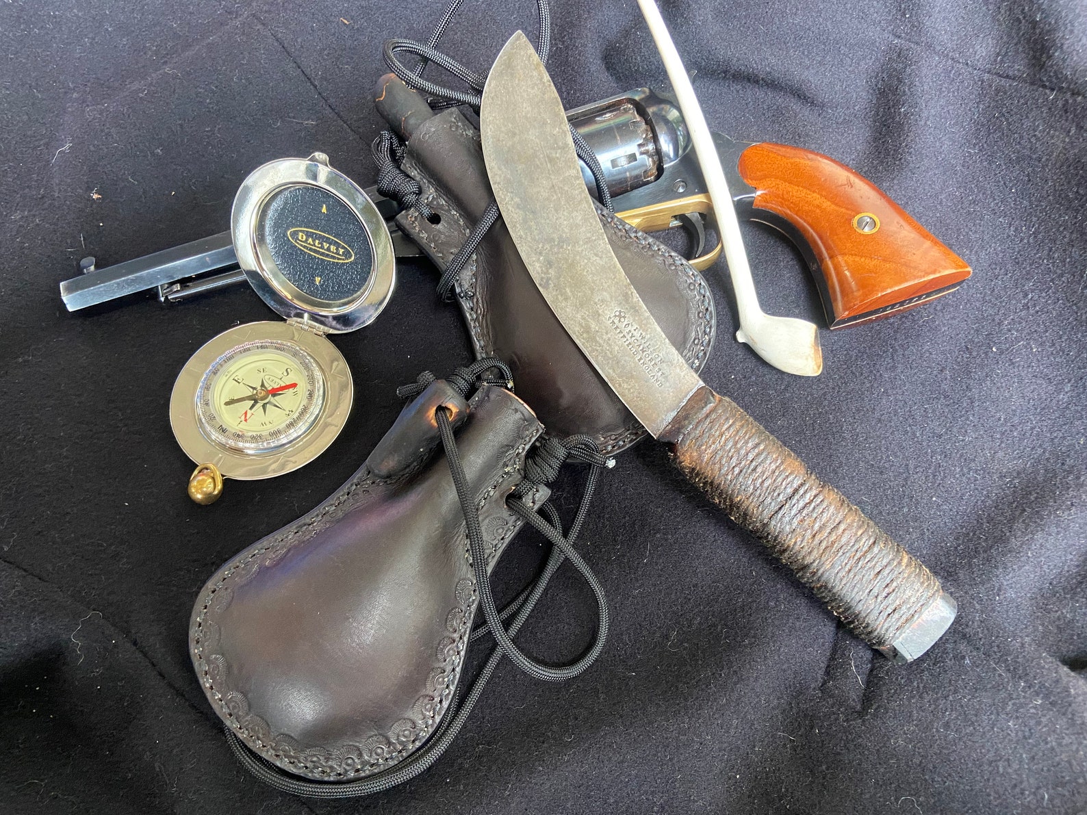 Muzzleloading Leather Round Ball Flask. - Etsy