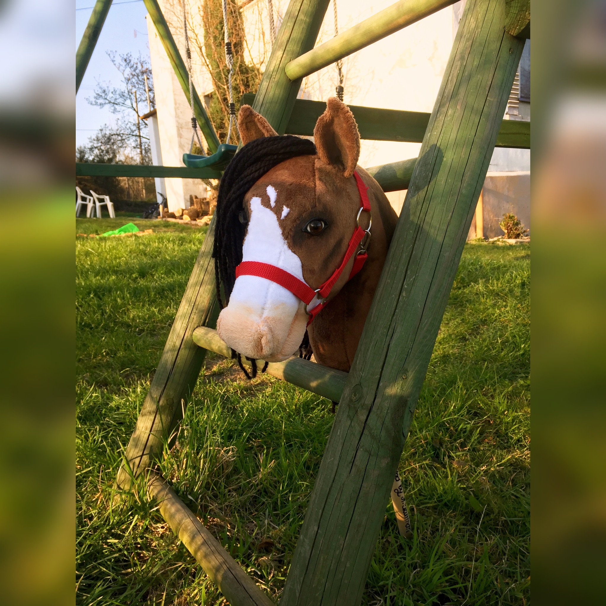 Beautiful Hobby Horse, Horse Toy, Horse Art, Realistic Hobbyhorse for ...