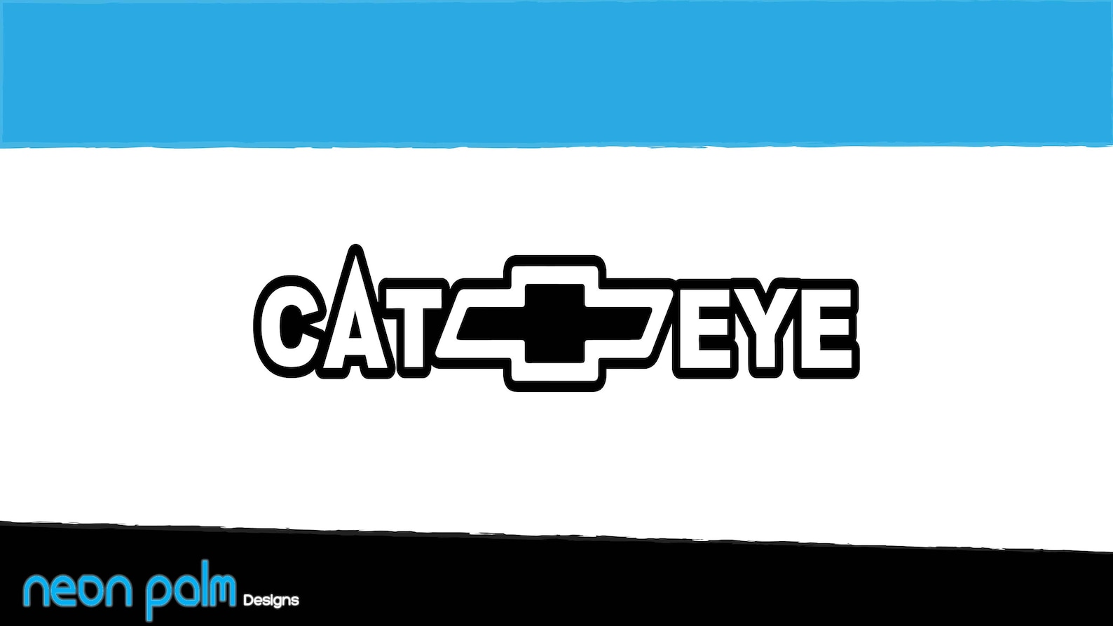 Cat Eye Chevy Decal | Etsy